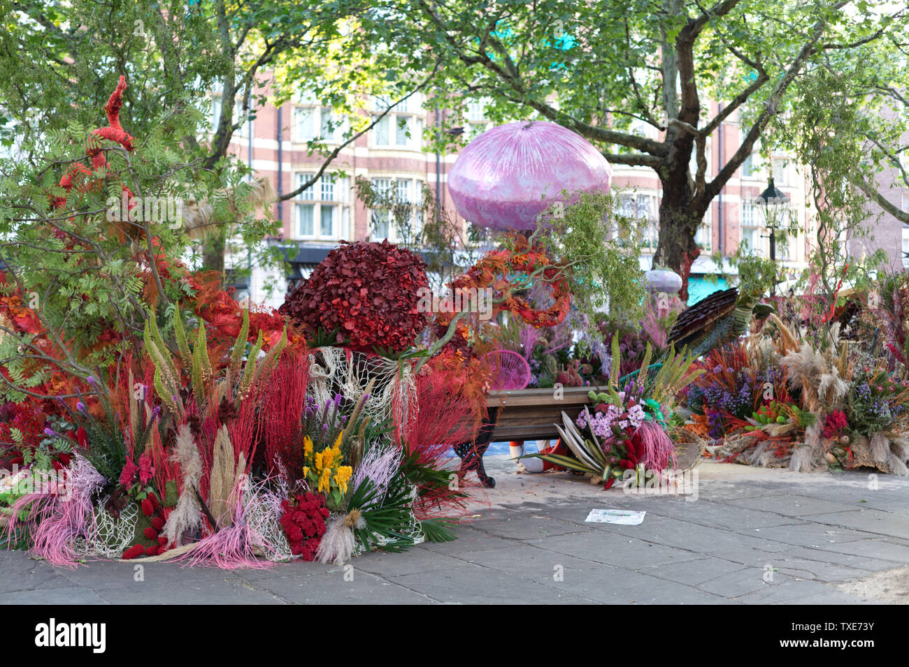 Under the sea flower floral design kings road Chelsea London Stock ...