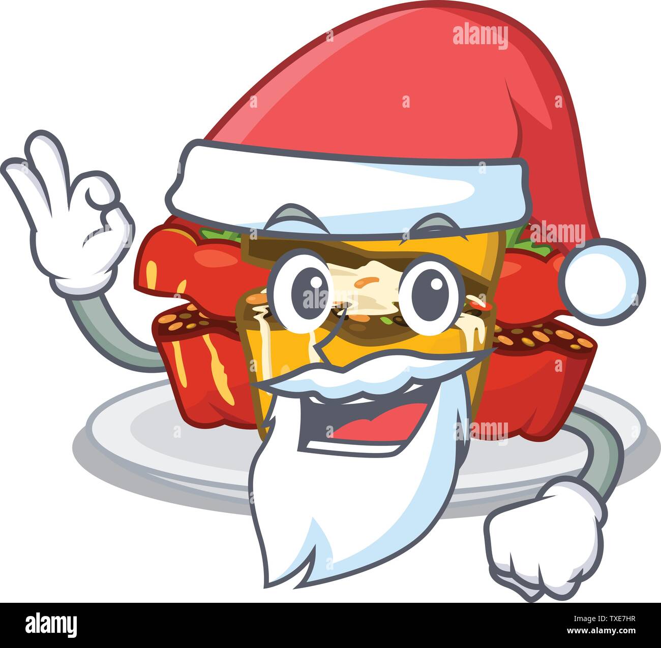 Santa stuffed pepper in the character shape Stock Vector Image & Art ...