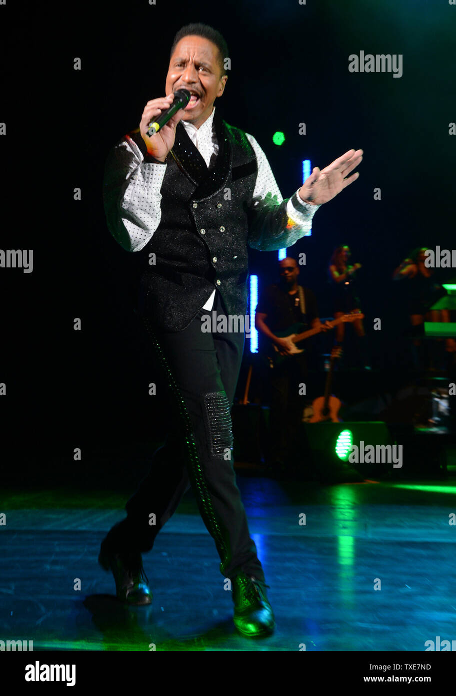 American singer Marlon Jackson performs with The Jacksons at ...