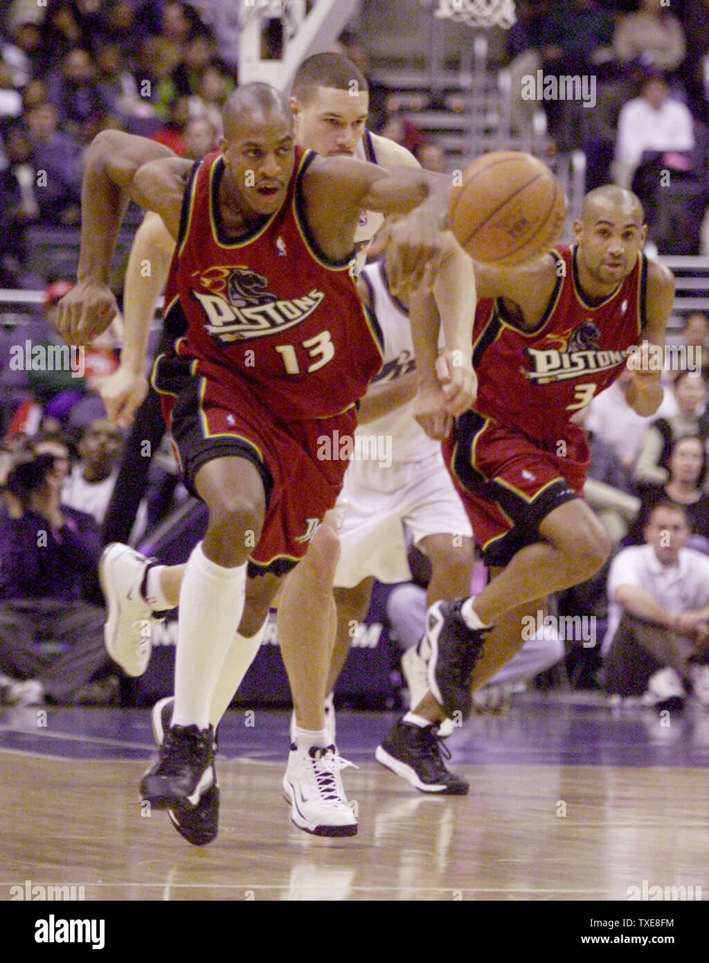 WAP20001505 - 15 JANUARY 2000 - WASHINGTON D.C. USA: Detroit Pistons ...