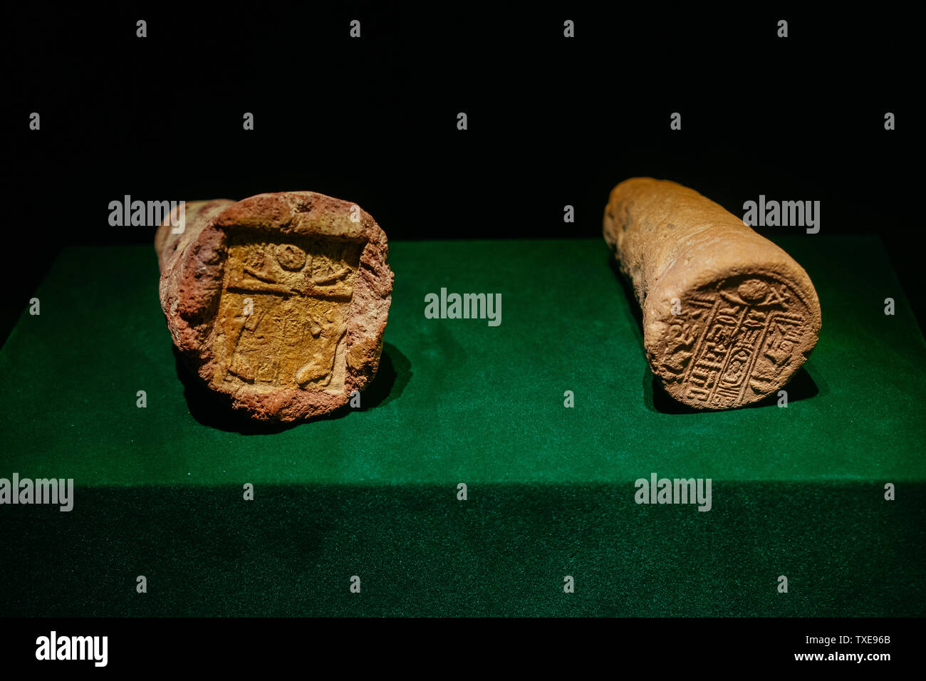 Hubei Provincial Museum: Ancient Egyptian funeral cone Stock Photo - Alamy