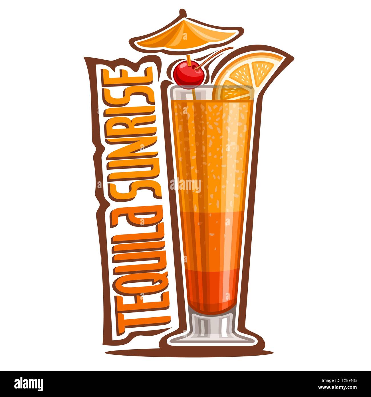 Summer holiday label cocktail Cut Out Stock Images & Pictures - Alamy