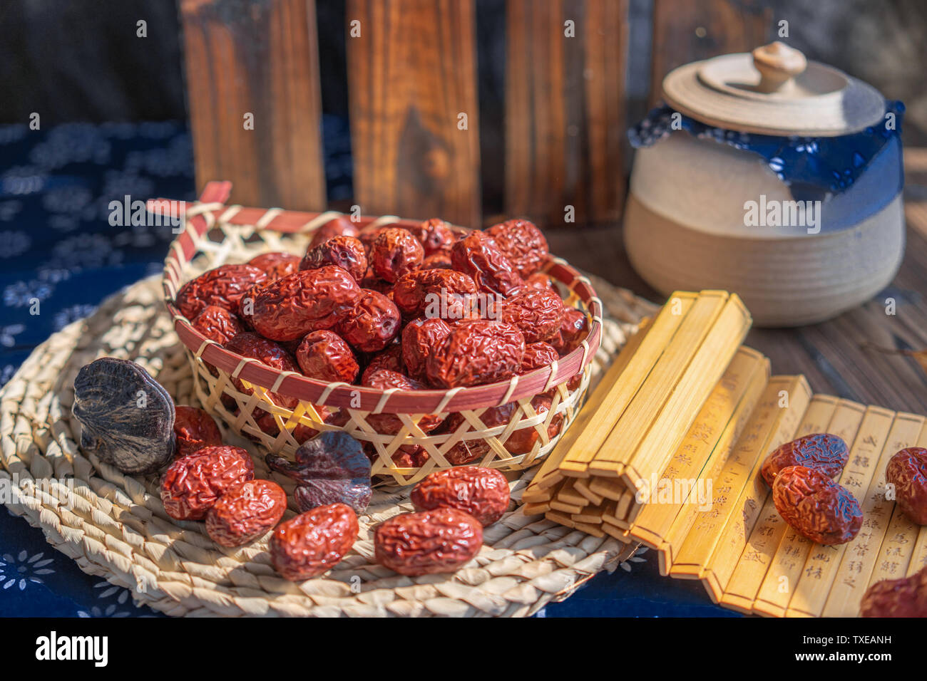 Dry red jujube Stock Photo - Alamy