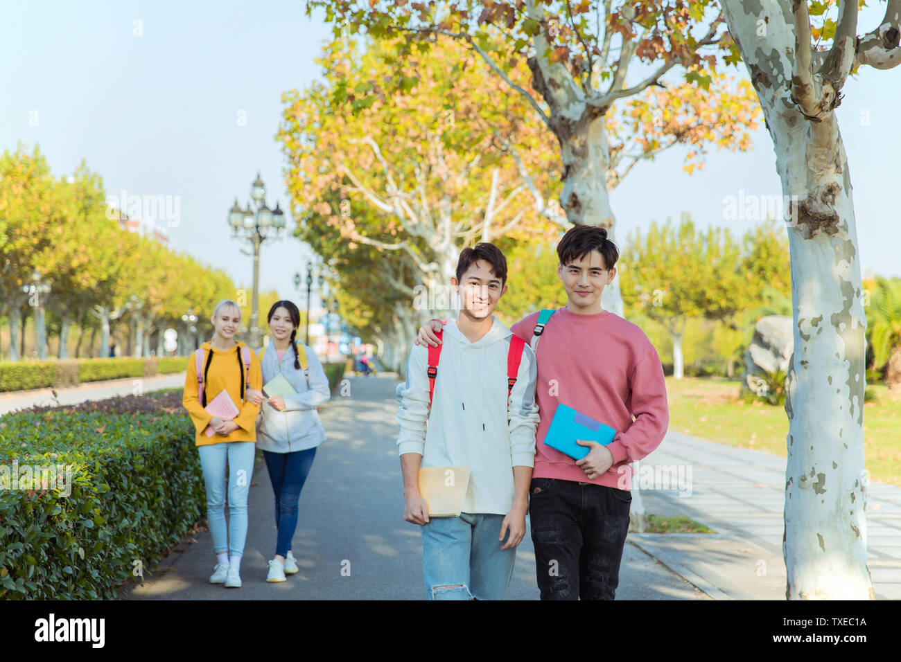Campus walk china old hi-res stock photography and images - Alamy