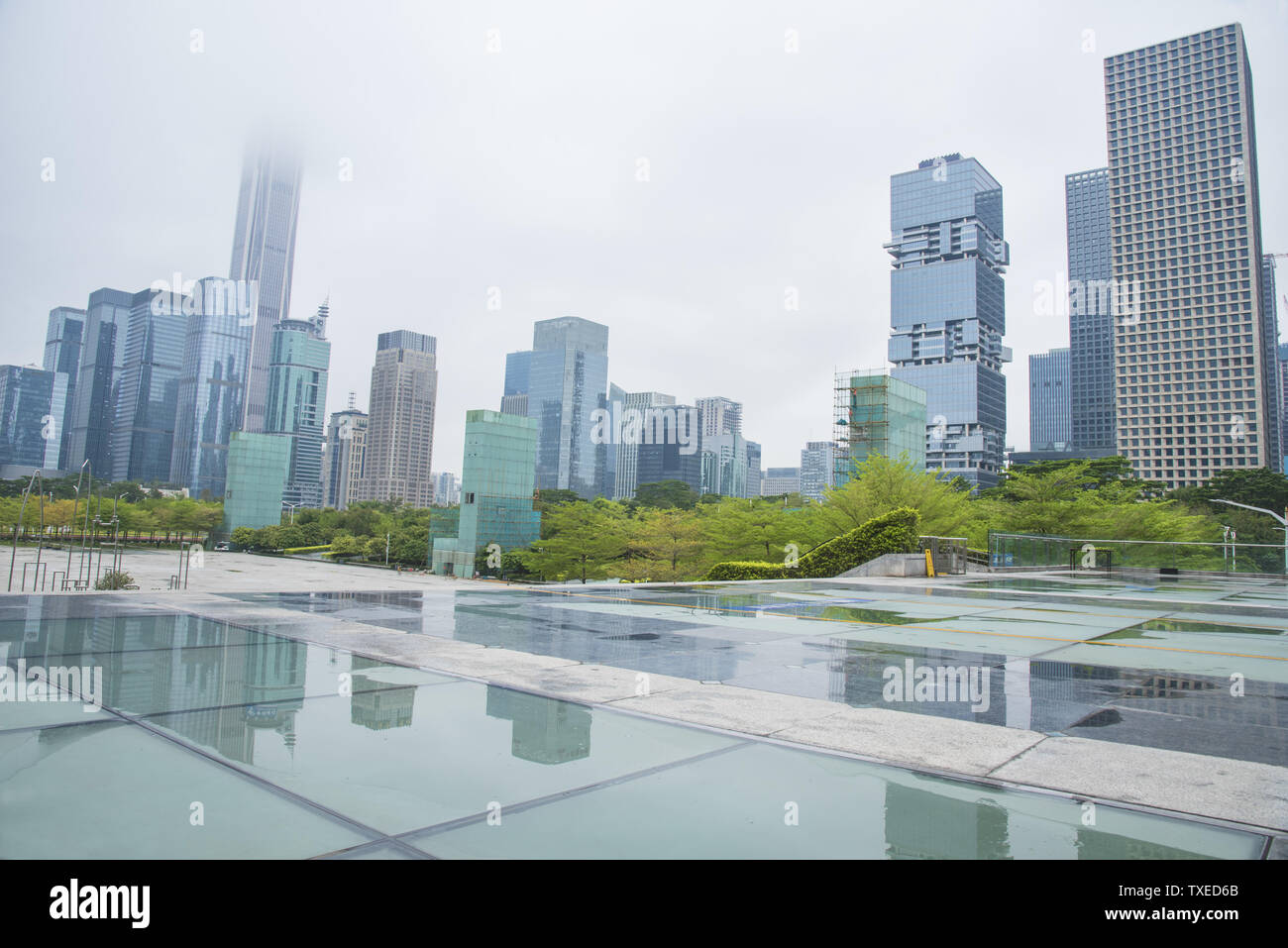 Shenzhen city building building Stock Photo - Alamy