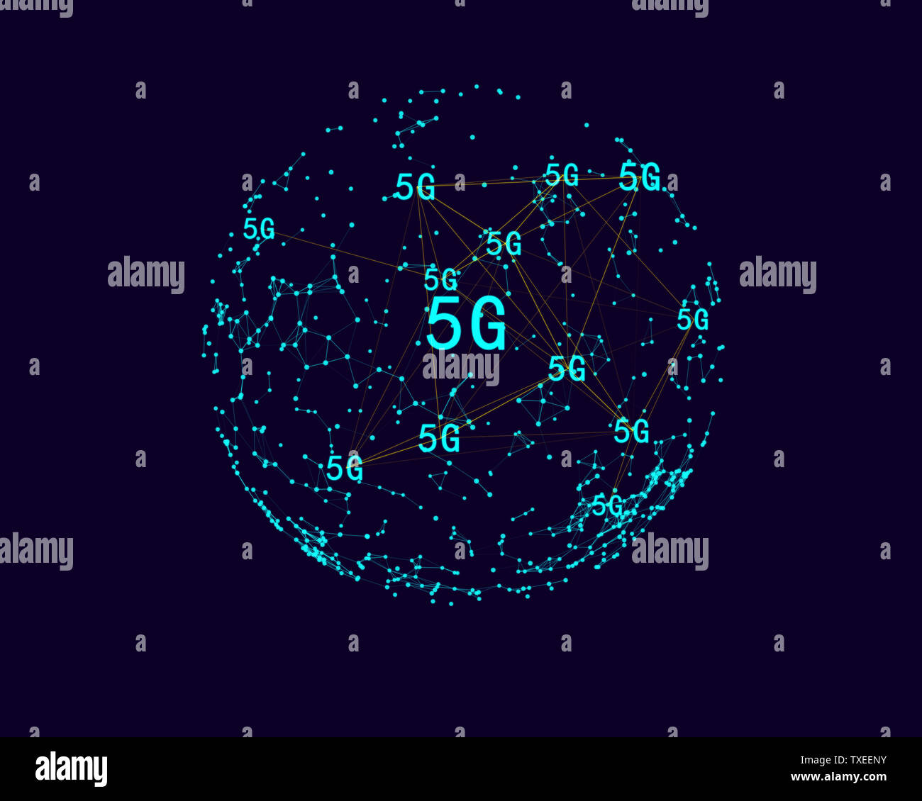 5G point line constitutes technology sense fifth-generation mobile ...
