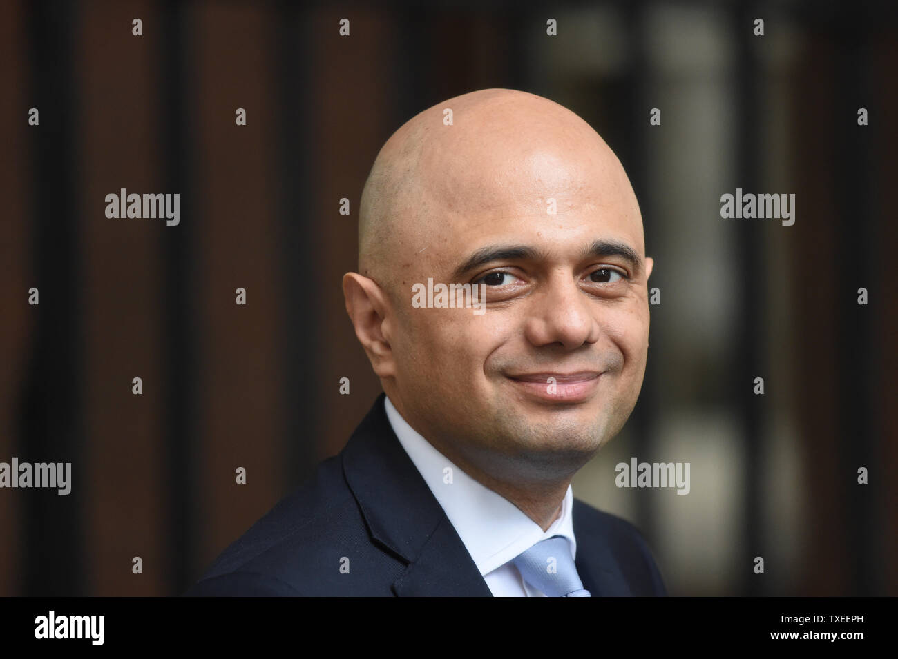 Home Secretary Sajid Javid arrives for a cabinet meeting at 10 Downing ...