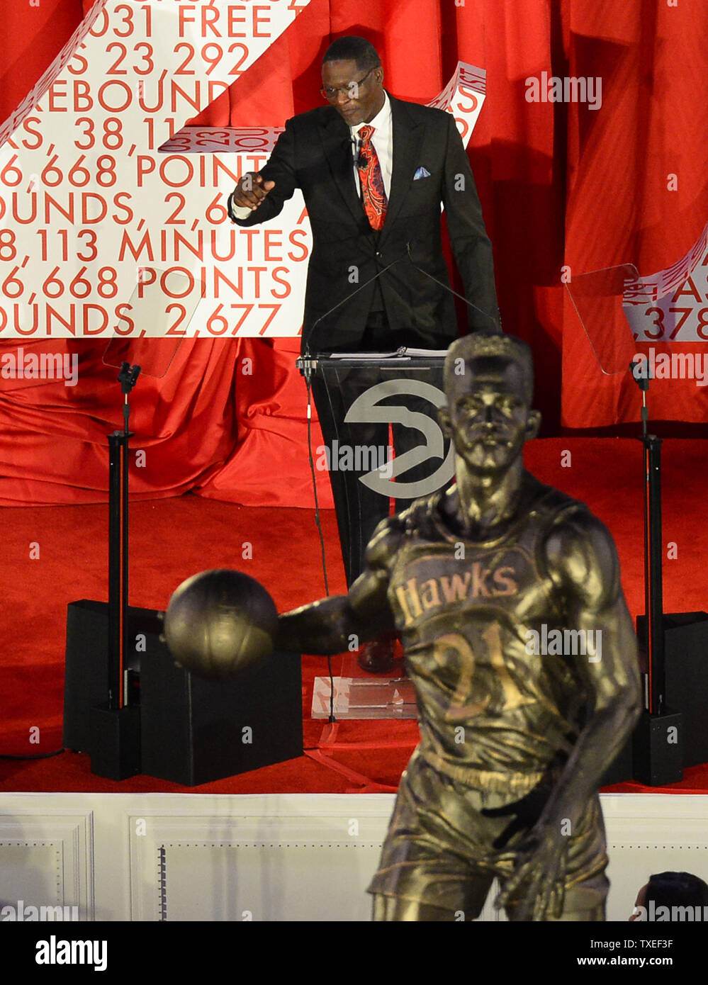 Longtime Atlanta Hawks and All-Star NBA player Dominique Wilkins ...