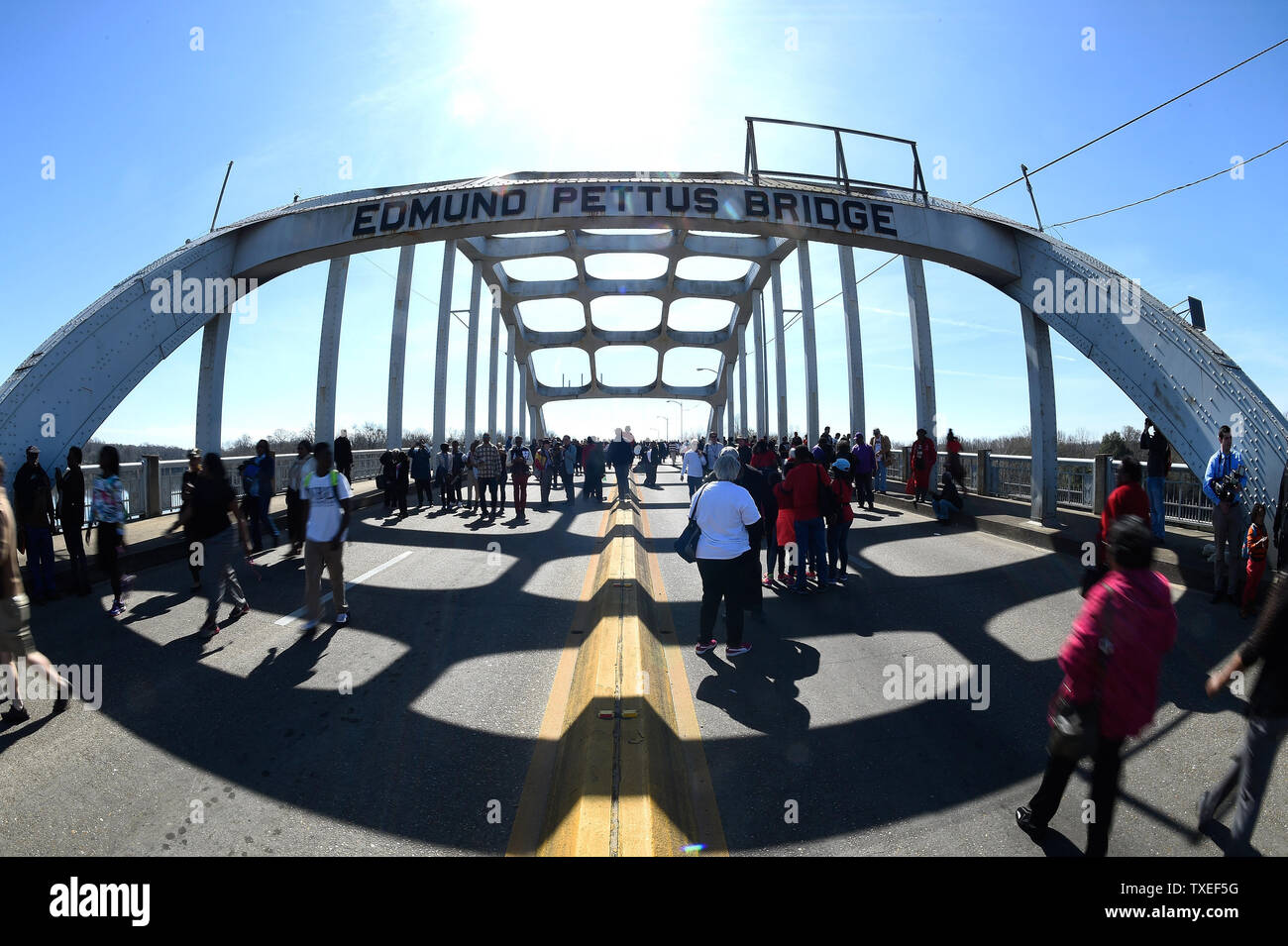 Pettus bridge civil rights walk hi-res stock photography and images - Alamy
