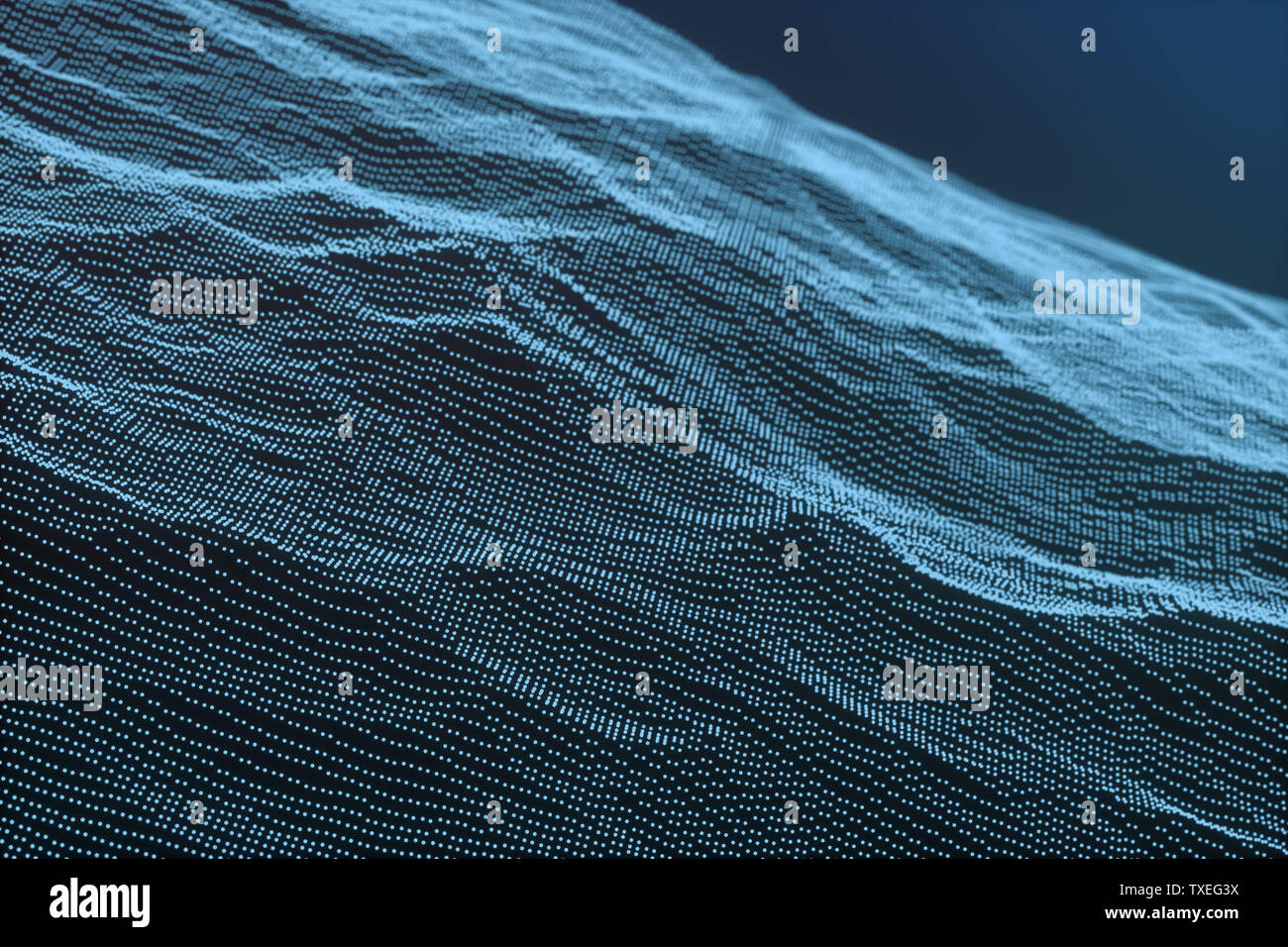 Three Dimensional Rendering Abstract Dots Variable Gradient Background 0226