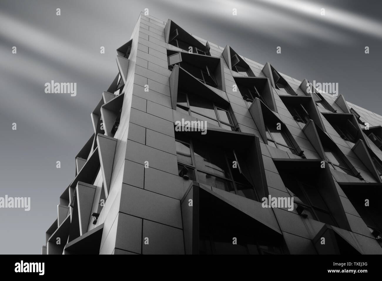 Photographed by doors and windows of the Zhengrong Wealth Center in ...