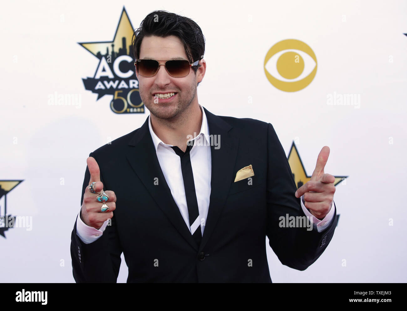 Musician Austin Webb arrives at the 50th annual Academy of Country ...