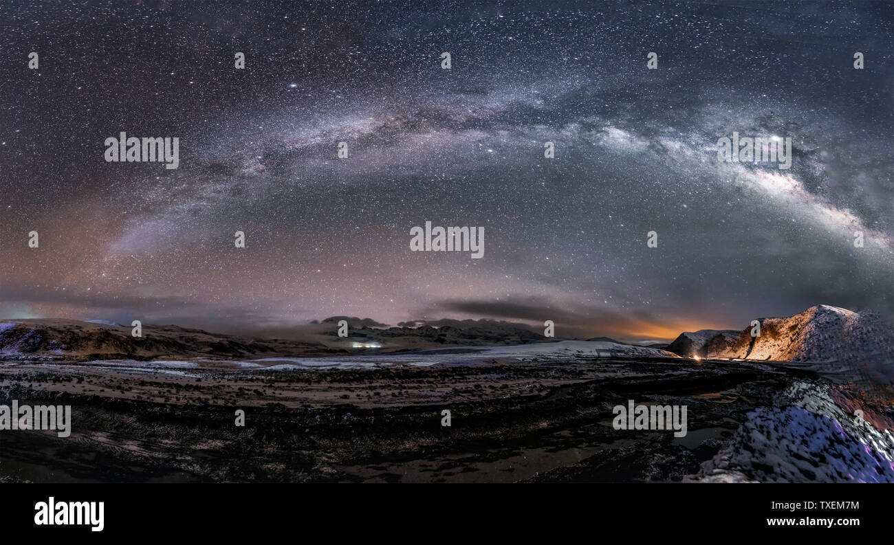 galactic arch bridge Stock Photo - Alamy