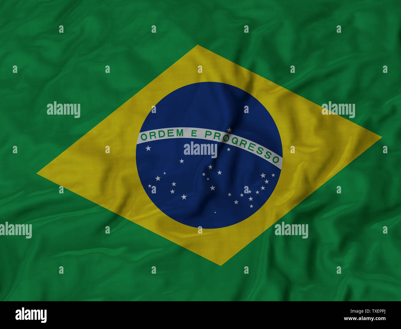 Brazilian flag flying brazil hi-res stock photography and images - Alamy