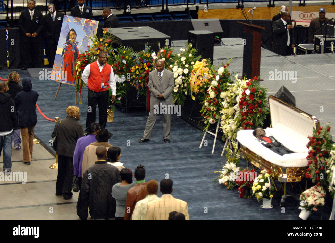 James Brown Funeral Open Casket