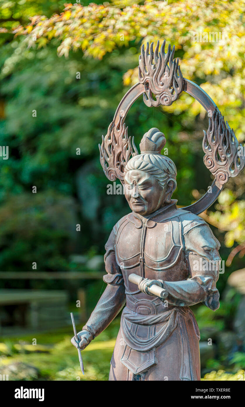 Komokuten statue closeup, Hase Dera Temple, Kamakura, Japan Stock Photo ...