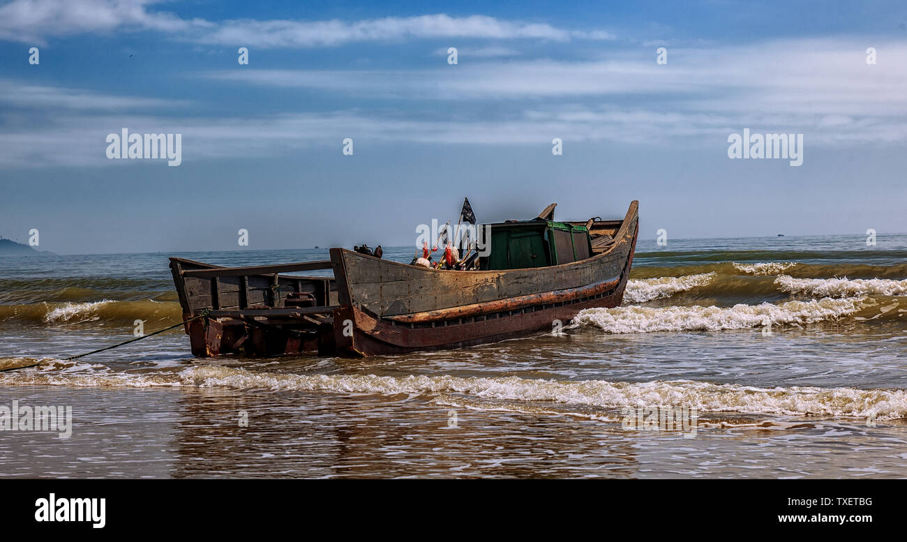Ship with the sky sand sand summer wave transportation system hi-res ...