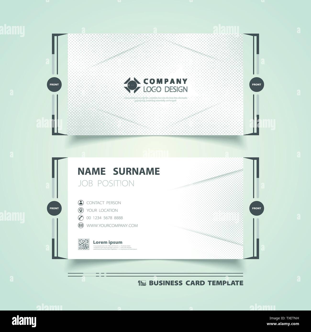 Name card design hi-res stock photography and images - Alamy