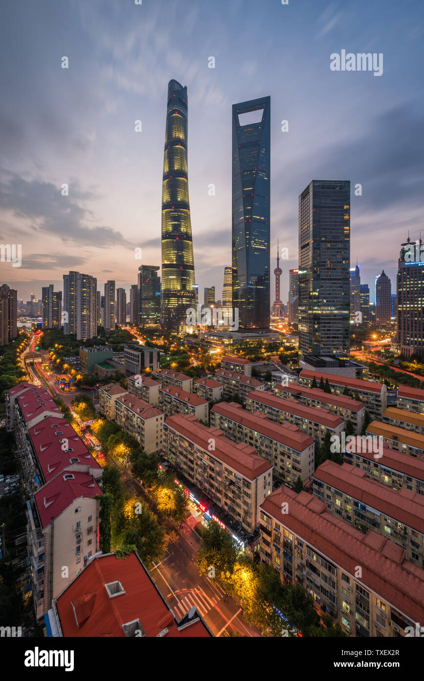 Lujiazui birds eye view hi-res stock photography and images - Alamy