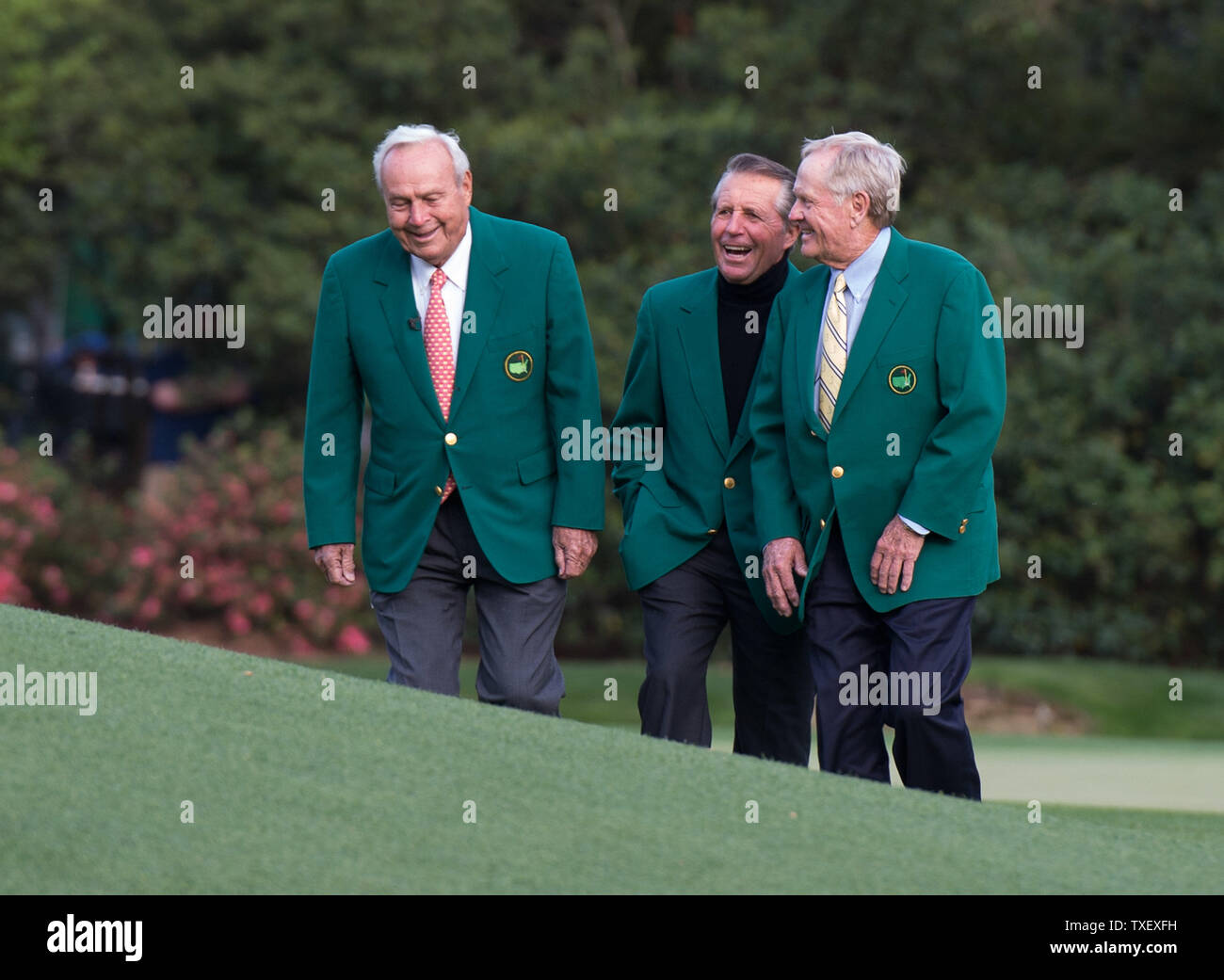 Golf legends, left to right, Arnold Palmer, Gary Player and Jack ...