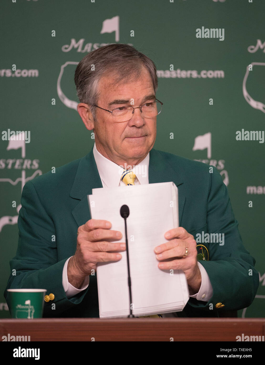 Billy Payne, Chairman of Augusta Naitonal Golf Club and the Masters ...