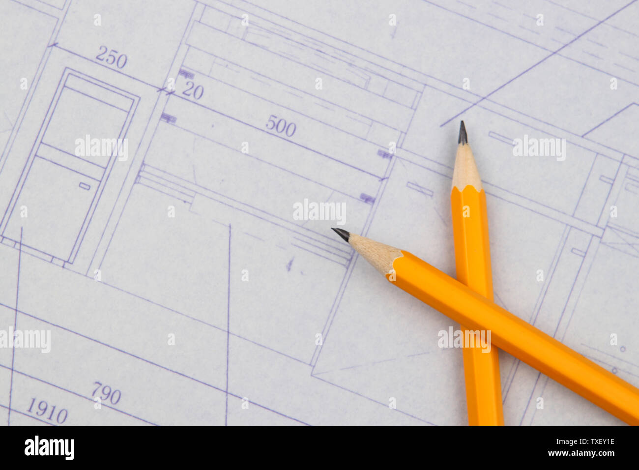 Digital architecture drawings hi-res stock photography and images - Alamy