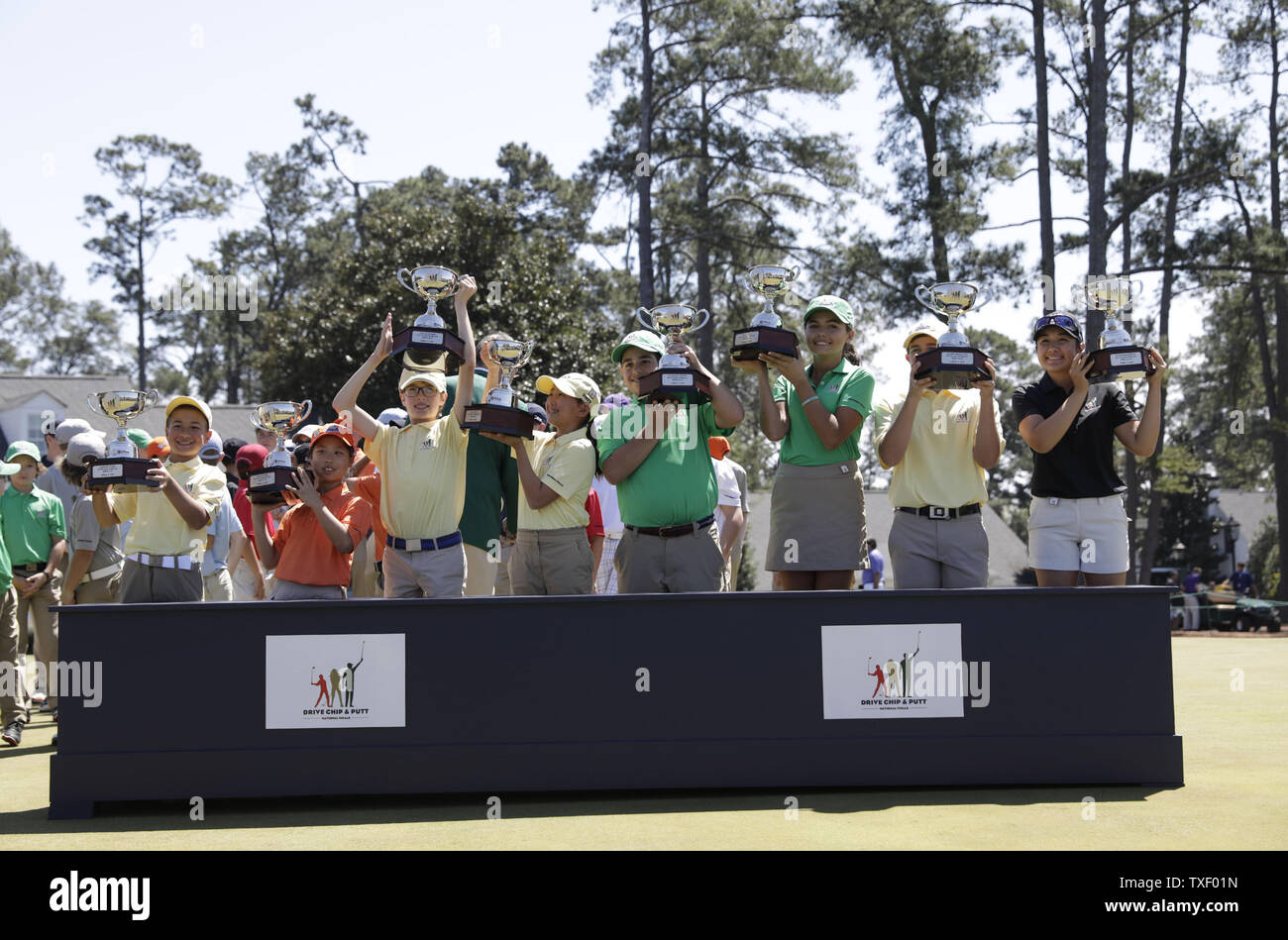 The winners from all age groups of the Drive, Chip & Putt Championship ...