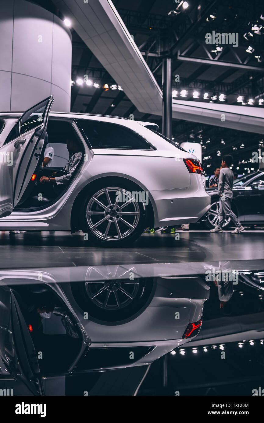 Audi booth at Guangzhou Auto Show 2017 Stock Photo - Alamy