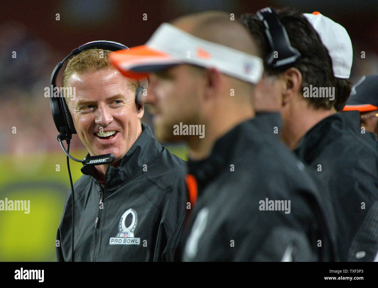 Dallas Cowboys head coach Jason Garrett is seen during the Pro Bowl at ...