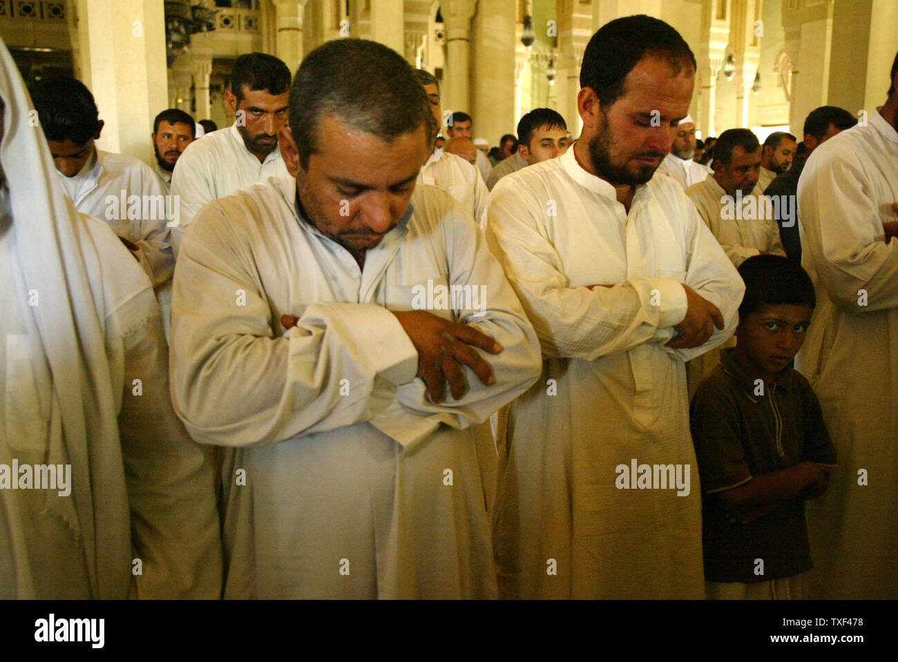 Sunni Muslims Praying