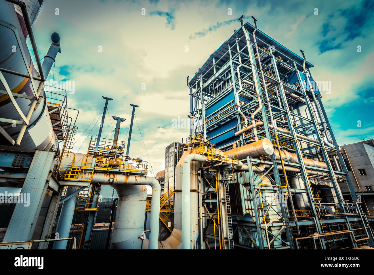 Industrial equipment installation Stock Photo - Alamy