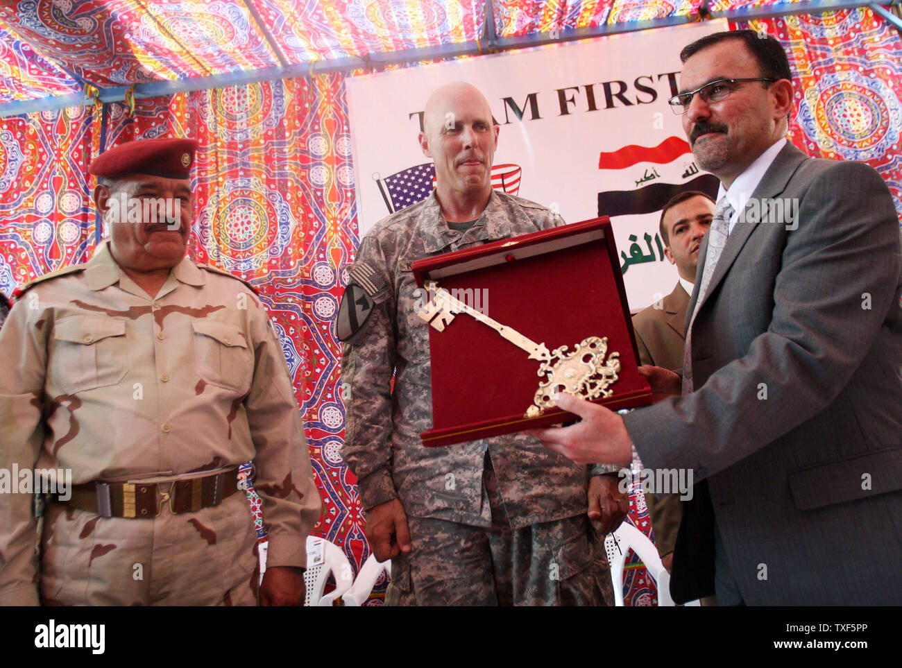 At the key ceremony at the prime ministers office photo hi-res stock ...