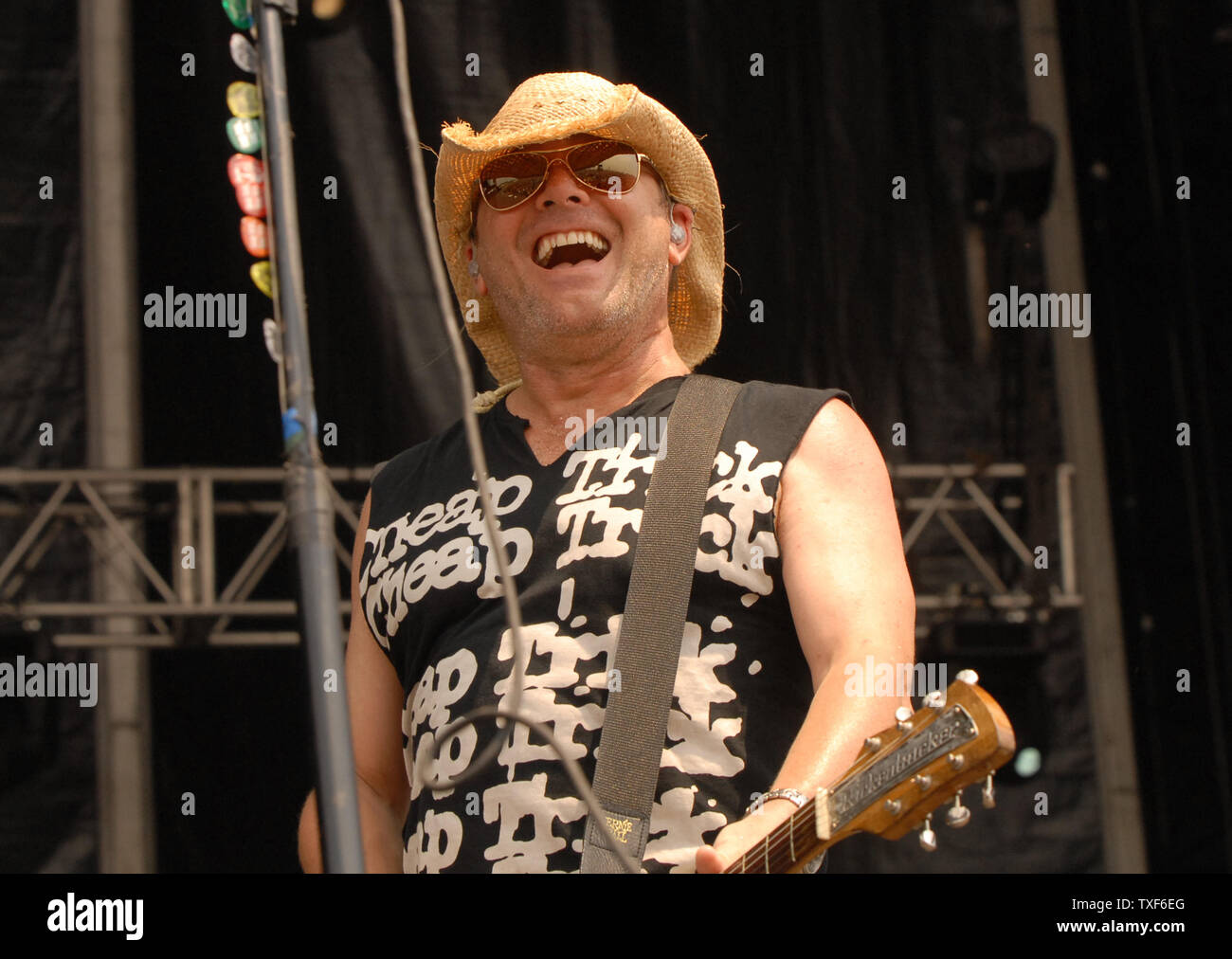 Robin Zander of the band Cheap Trick performs at the Virgin Festival at ...