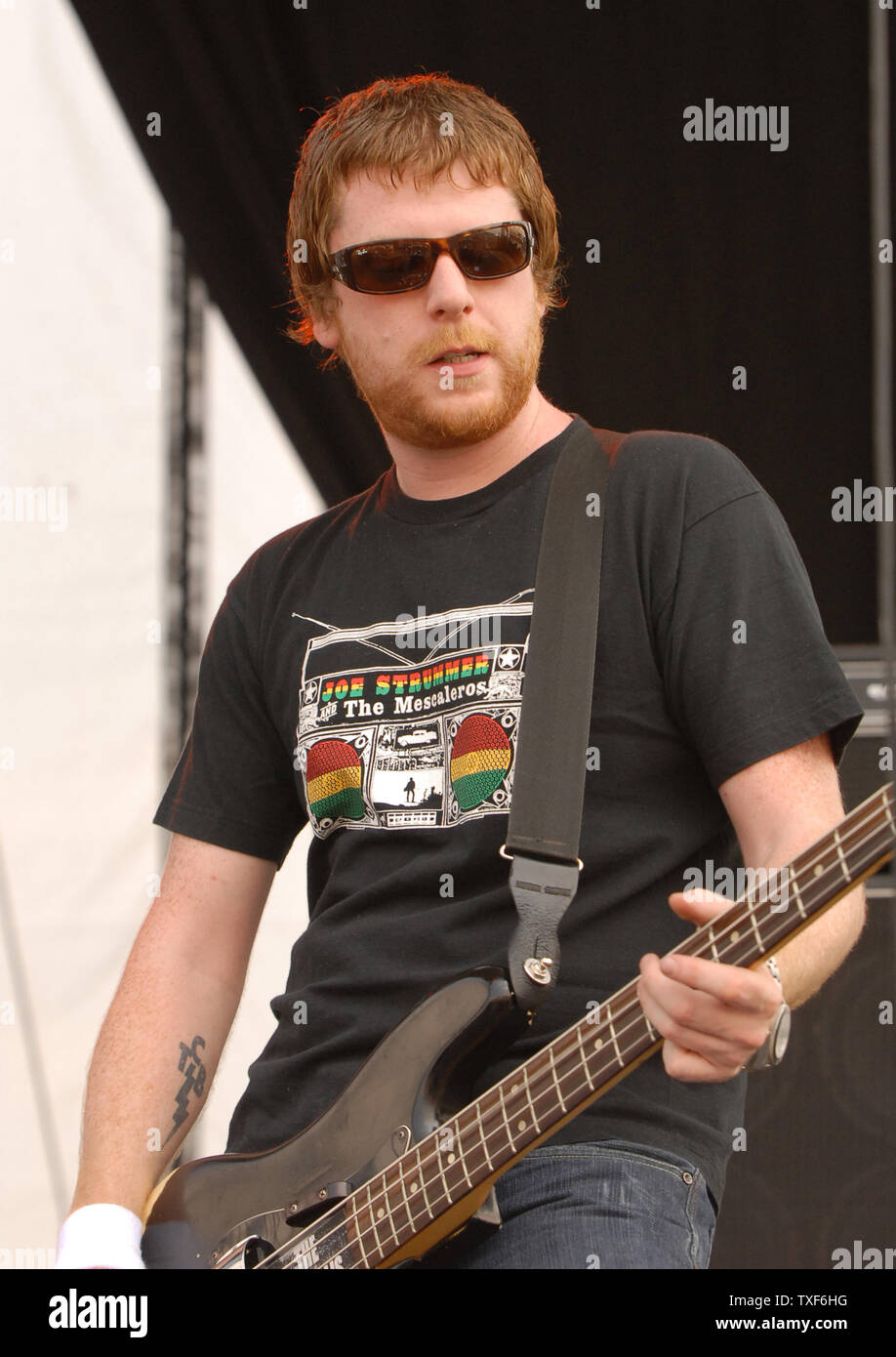 Barry Fratelli of the band The Fratellis performs at the Virgin ...