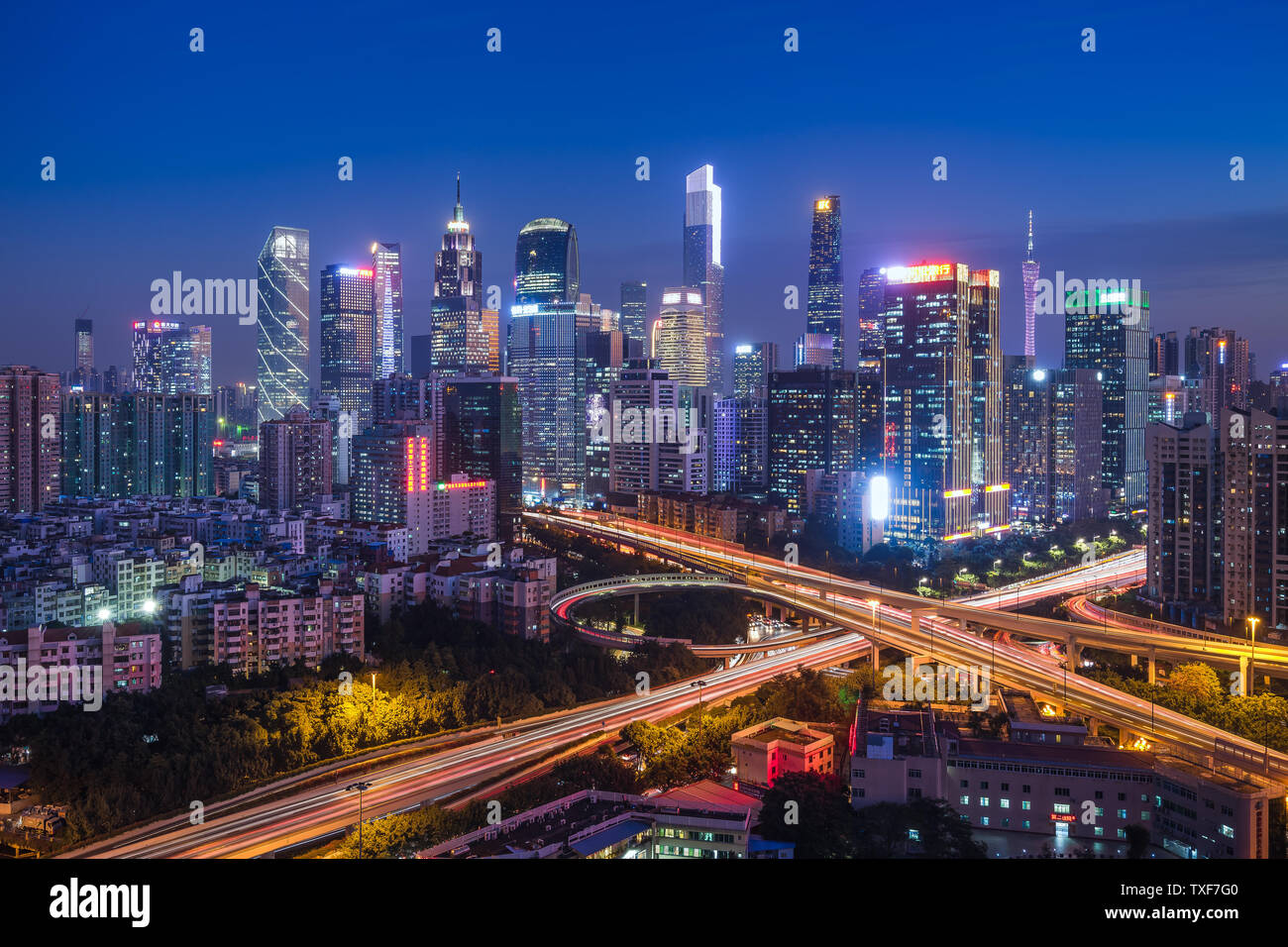 Night Scenery in Guangzhou Stock Photo - Alamy