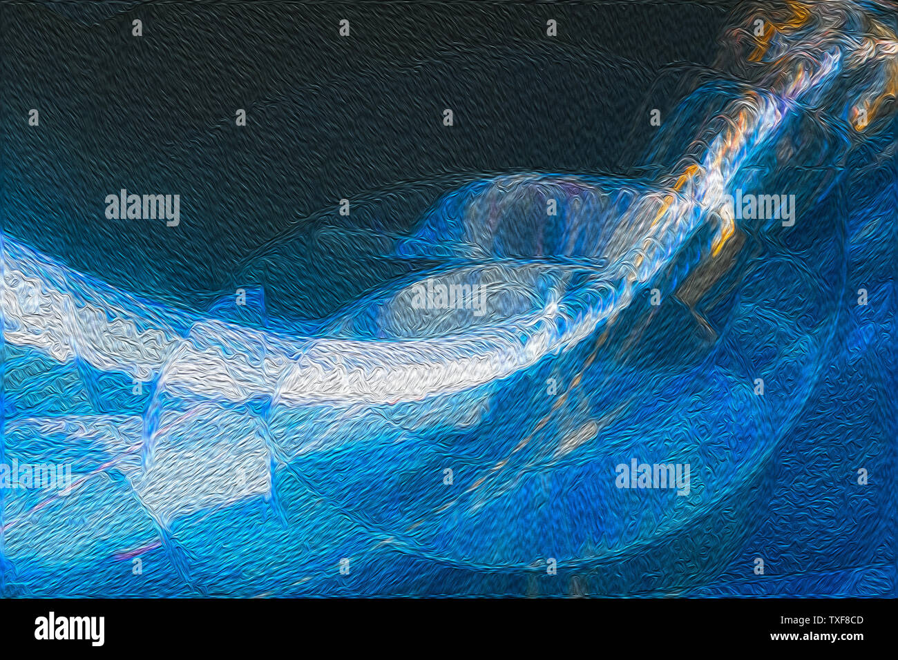 Beautiful, artist drawn. abstract illustration of a digital wave with ...