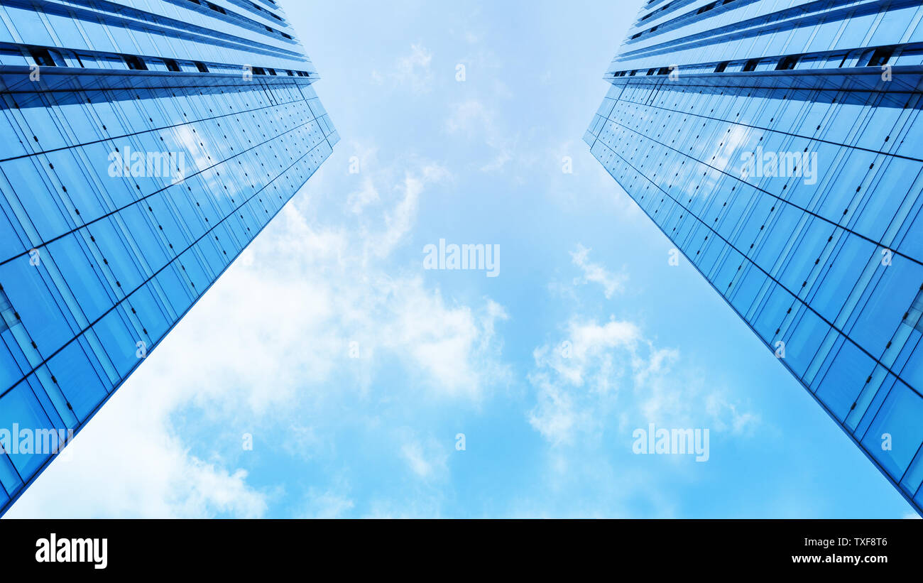 On the back of modern urban architecture Stock Photo - Alamy