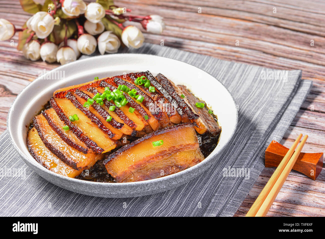 Sichuan cuisine buttoned meat HD picture Stock Photo - Alamy