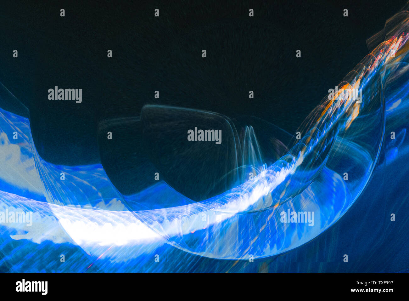 Beautiful, artist drawn. abstract illustration of a digital wave with ...