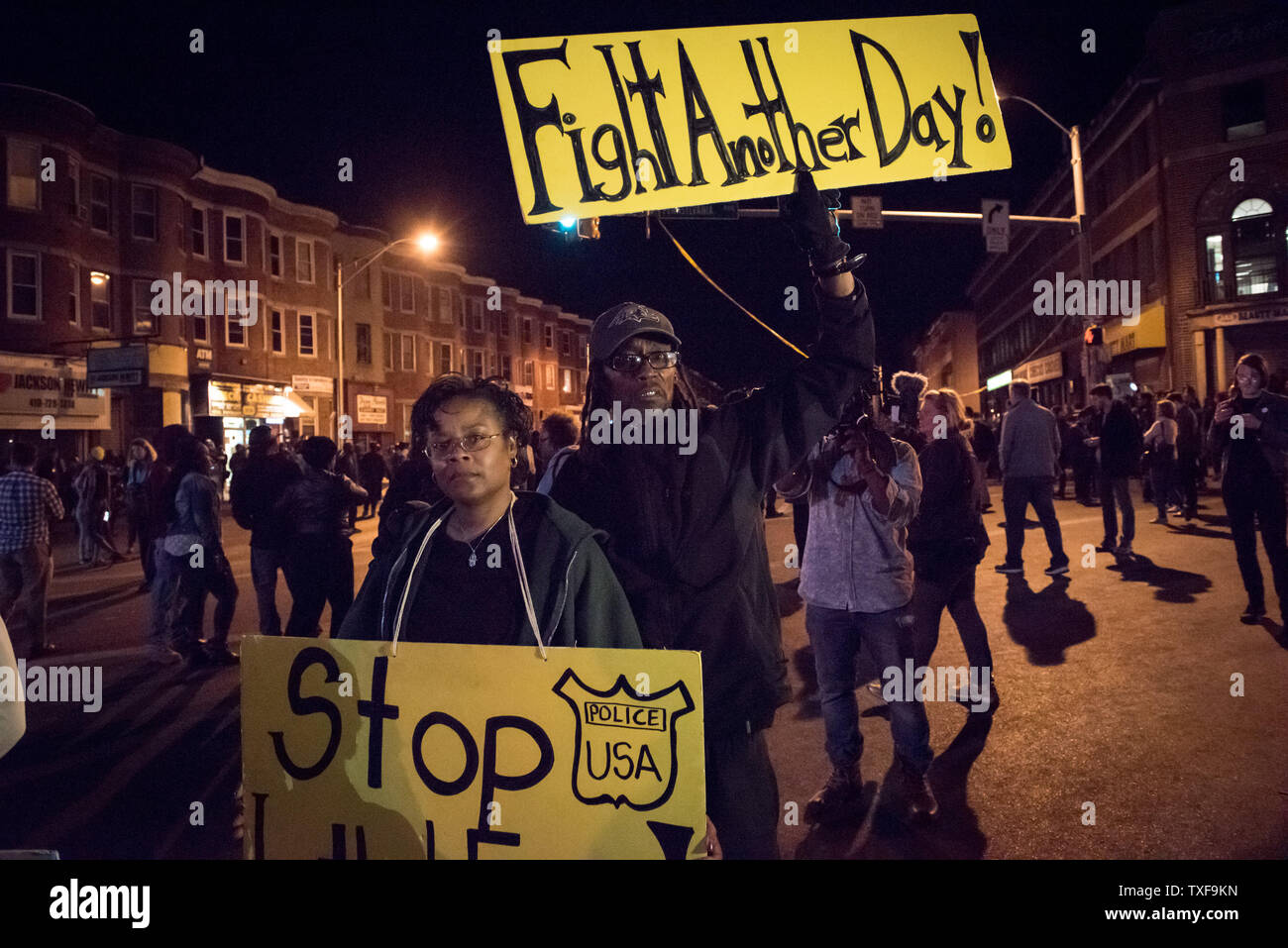 Freddie gray protestors hi-res stock photography and images - Alamy