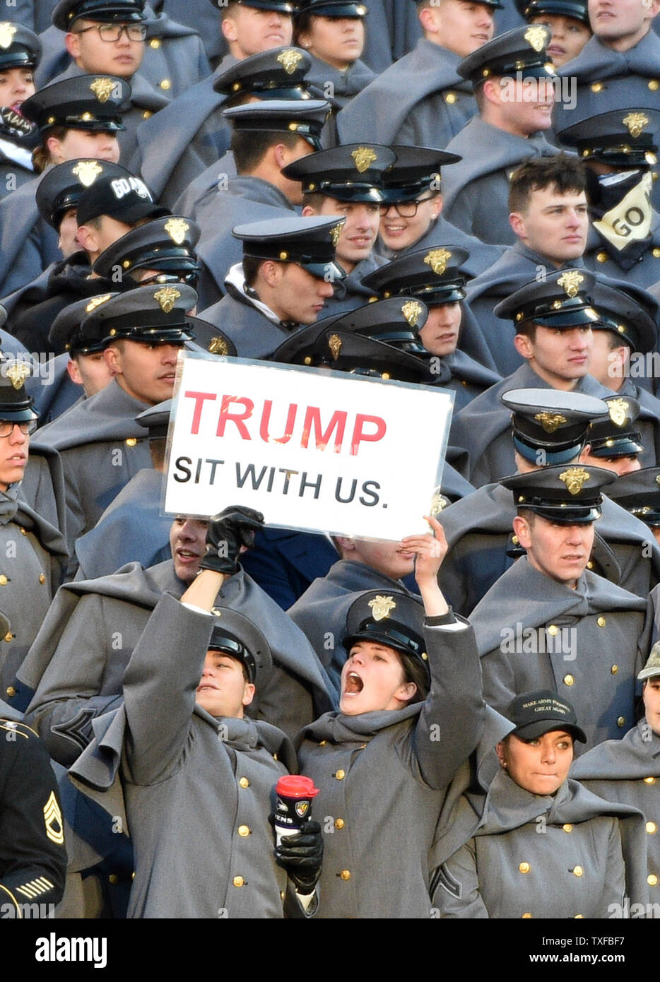 The Army Black Knights have a message for President-elect Donald Trump ...