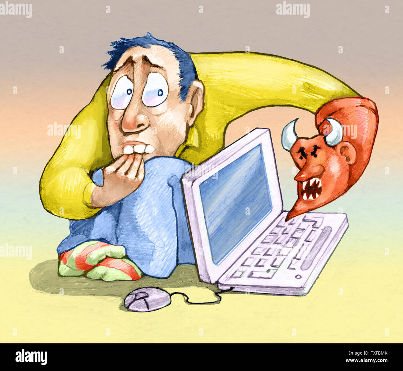 Devil computer hi-res stock photography and images - Alamy