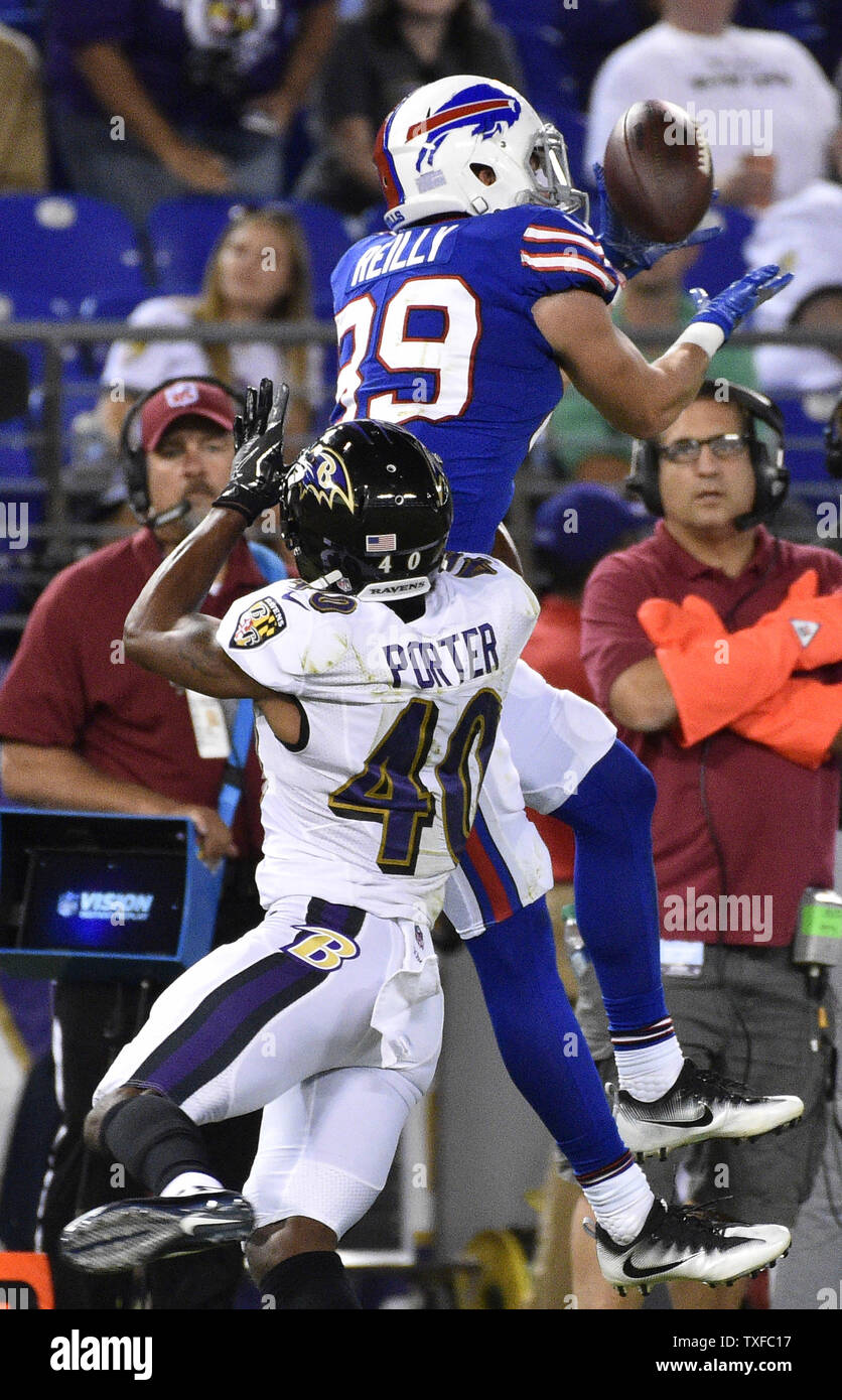 Buffalo Bills running back Brandon Reilly (89) makes a reception in ...