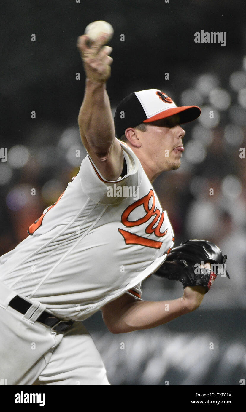 Baltimore Orioles starting pitcher Jeremy Hellickson delivers to the ...