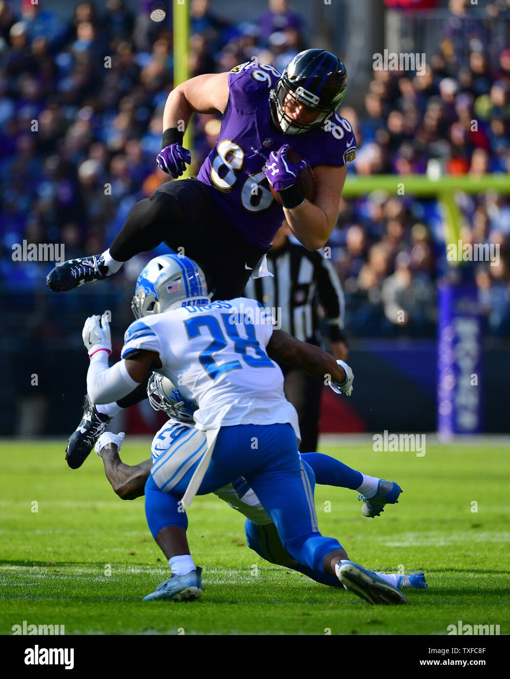 Baltimore ravens tight end nick boyle 86 hi-res stock photography and ...