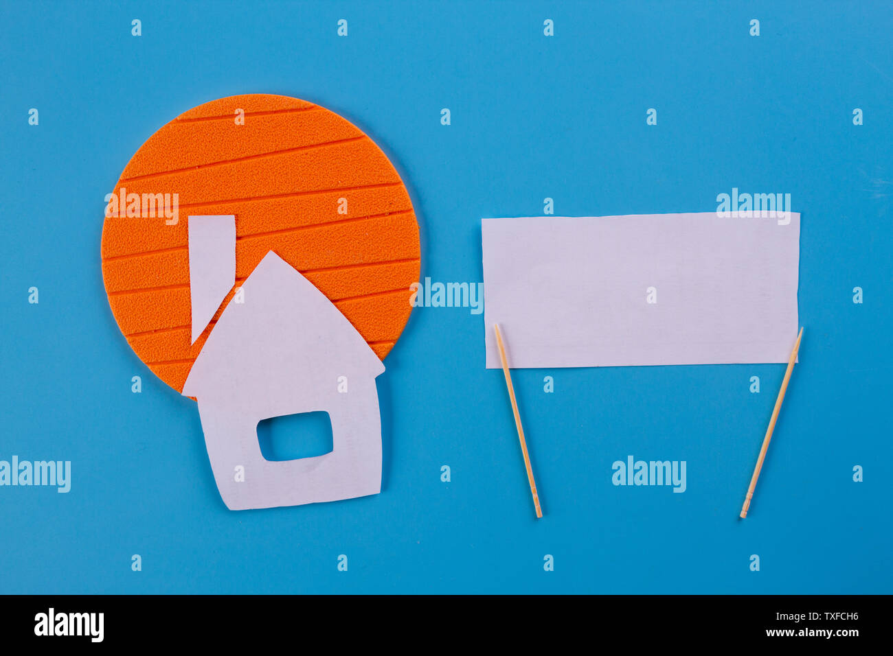 house made of paper with copy space Stock Photo - Alamy
