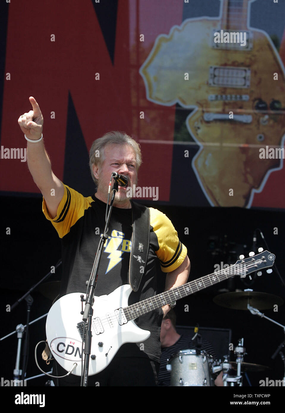 Canadian artist Randy Bachman performs before a crowd of 40,000 at Live ...