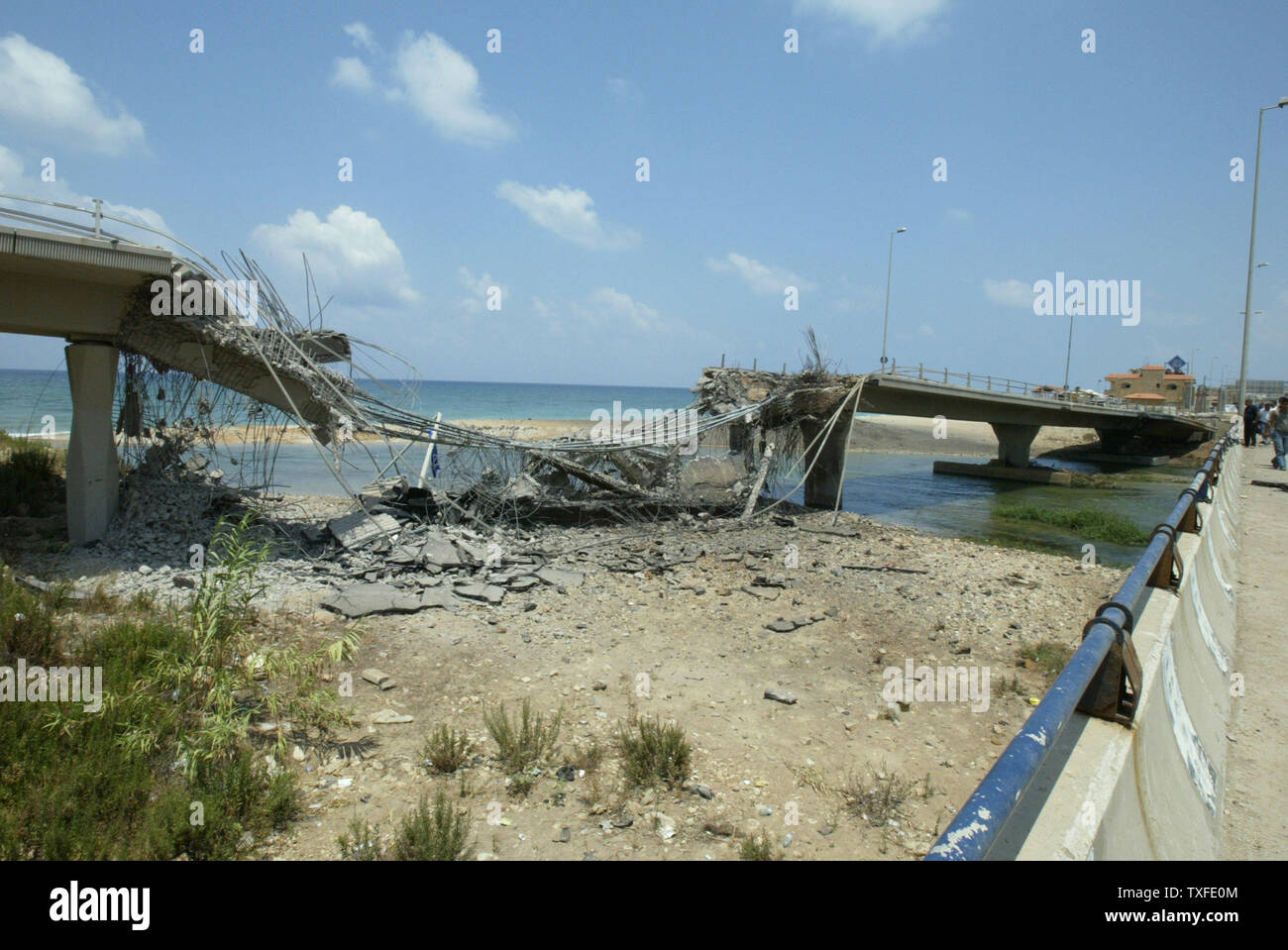 Destroyed bridge in lebanon hi-res stock photography and images - Alamy