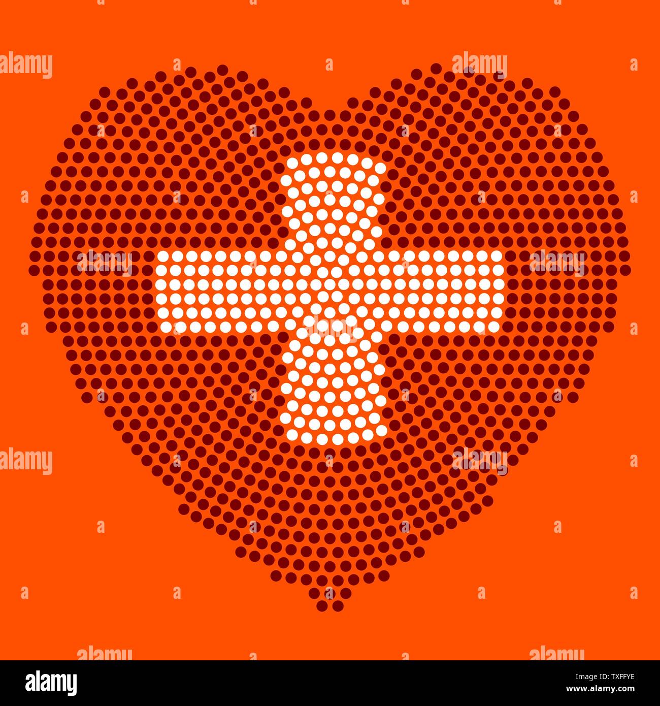 Dotted cross Stock Vector Images - Alamy