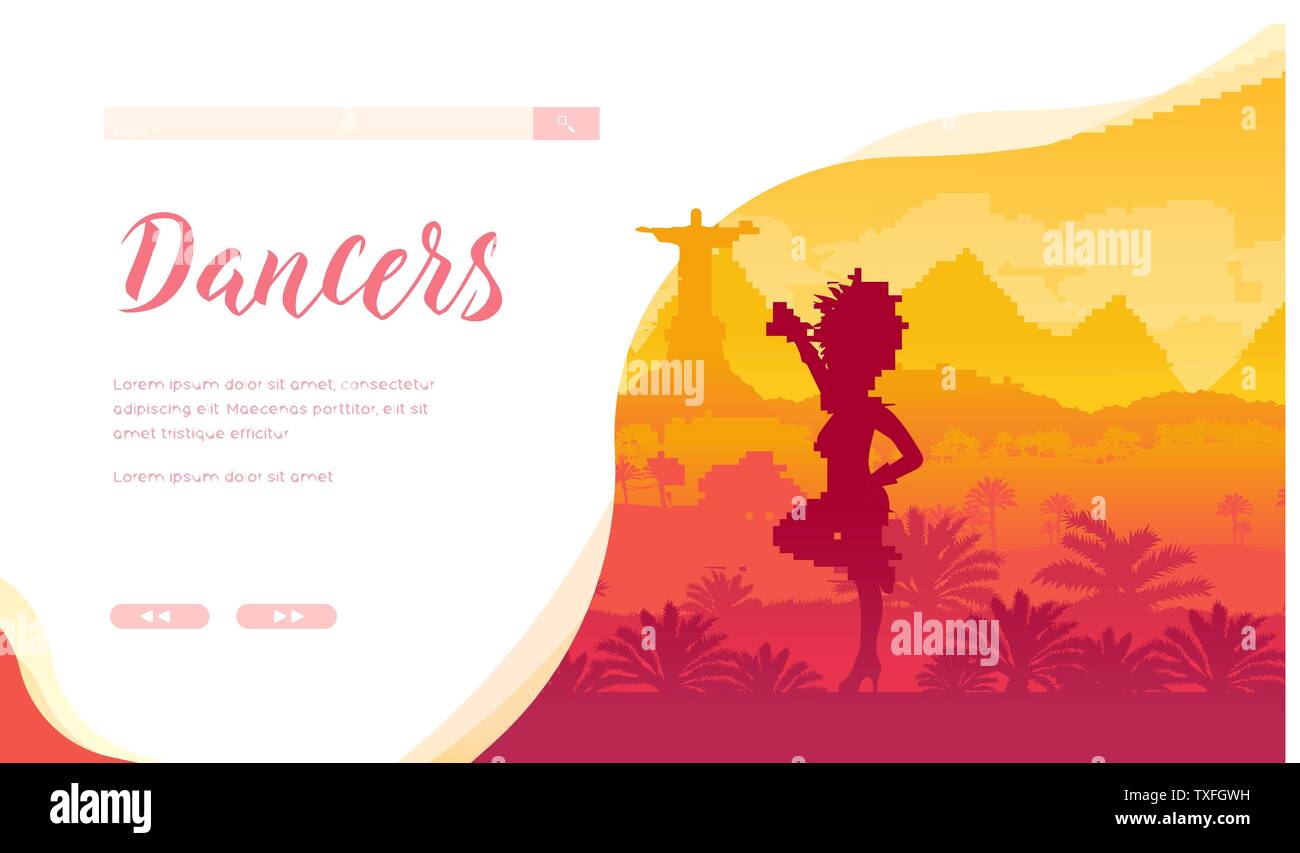 Samba dancer in carnival parade Stock Vector Images - Alamy